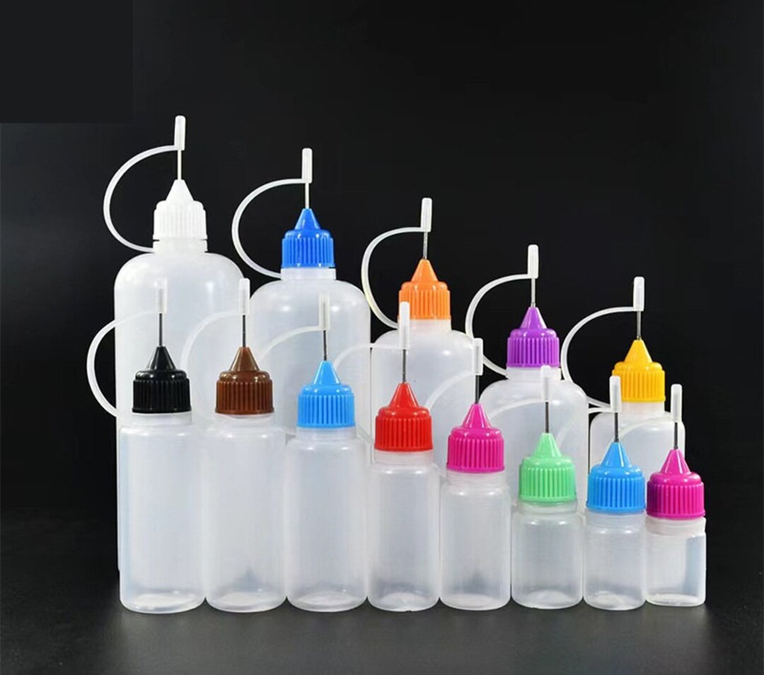 5pcs 10/30/50/100ml Translucent Needle Tip Bottles - Quilling Tool ...