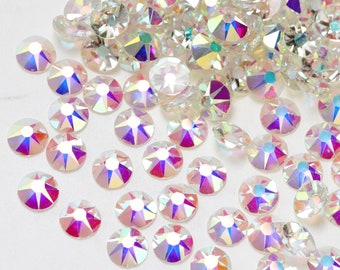 SWAROVSKI CRYSTAL AB Rhinestones Gems Stones Flat Back Non - Etsy