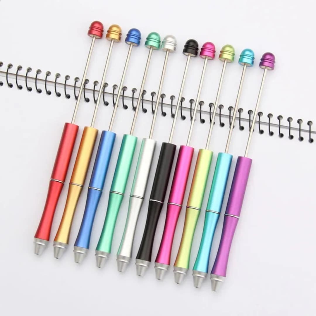 DIY Beadable Pens, Metal Pens, for Chunky Bubblegum Beads, Pen Blank ...