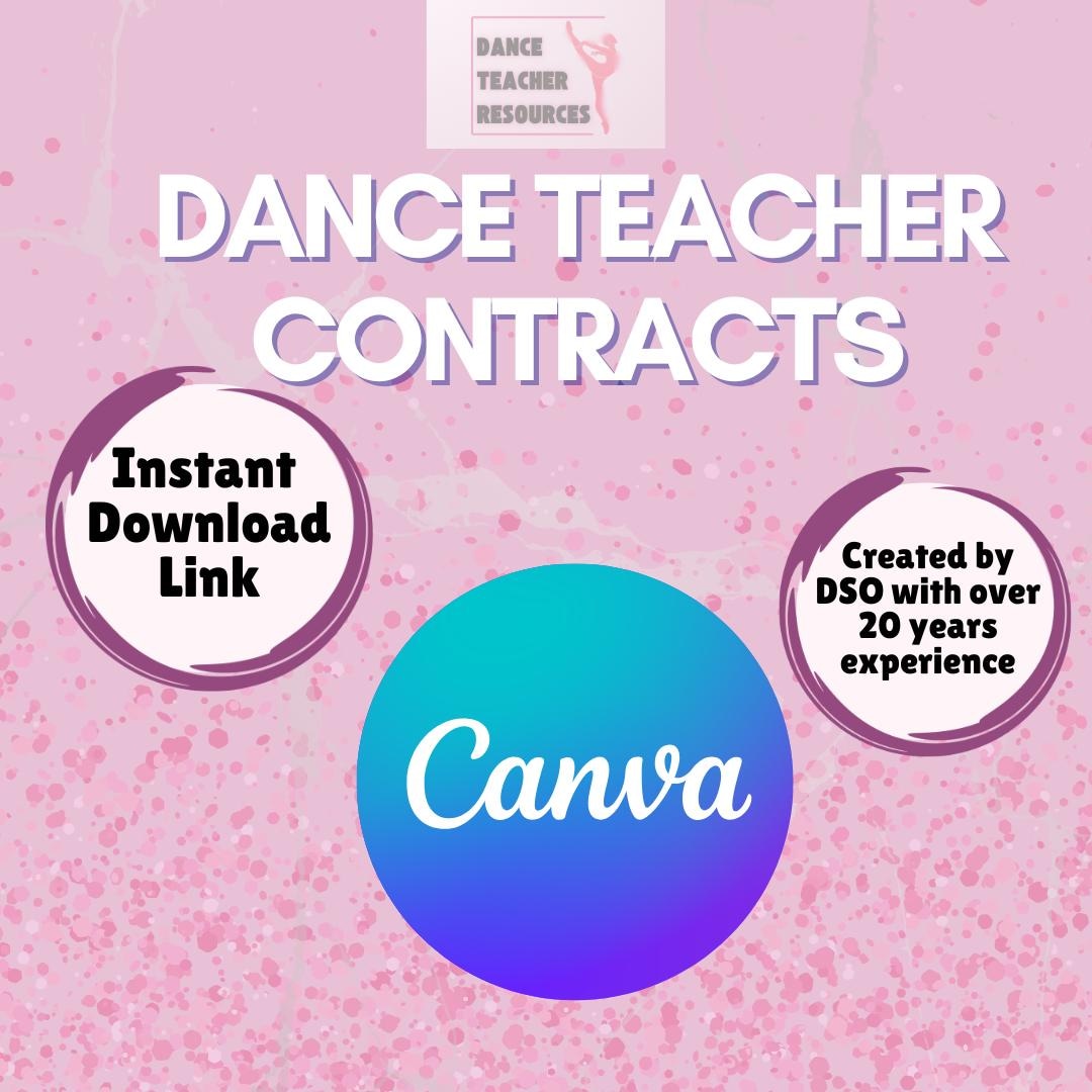 Dance Teacher Contract Template: Studio Owner Agreement (PDF & Word) - Etsy