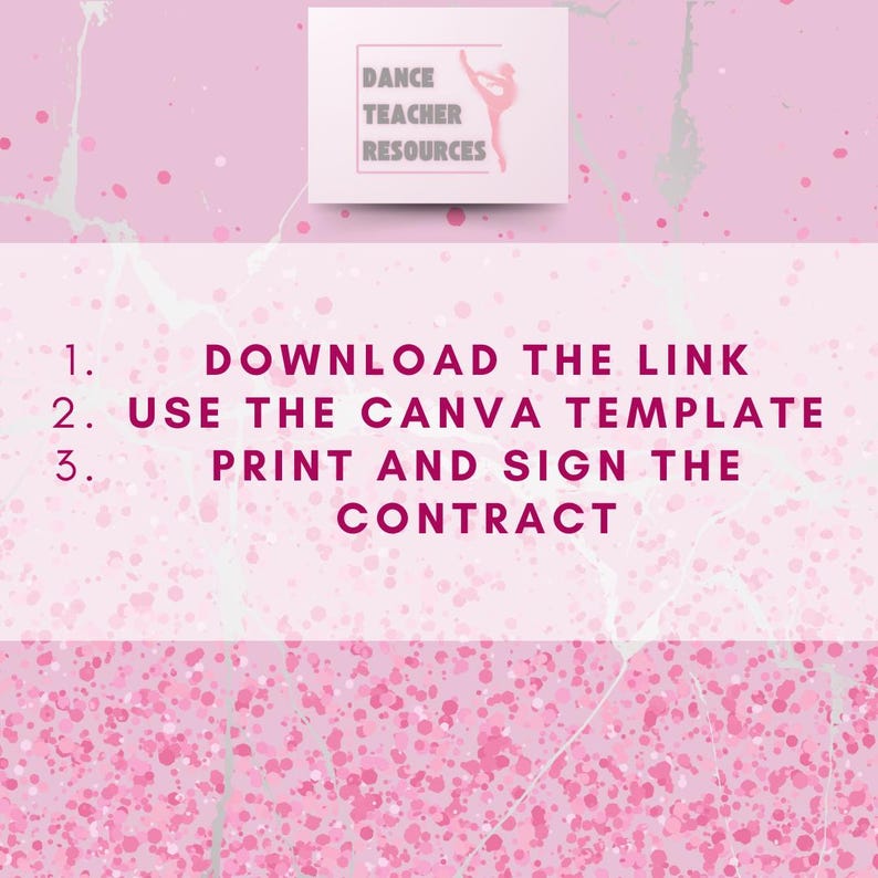 Dance Teacher Contract Template | Editable PDF | Studio Owner Agreement ...