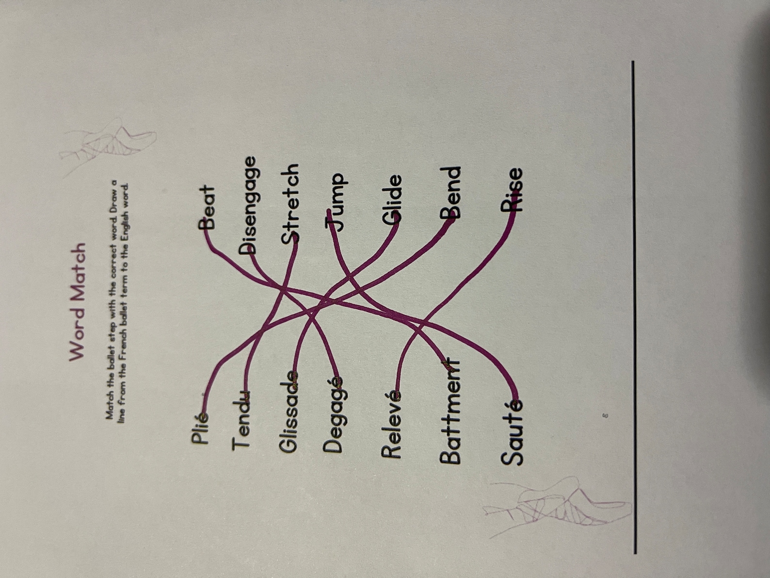 Ballet Dance Student Activity Workbook for Dance Teachers / - Etsy