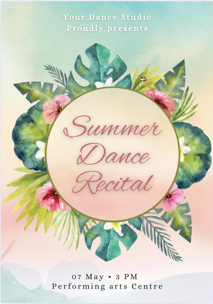 Dance Recital Program Template Bundle | Customizable & Printable PDF ...