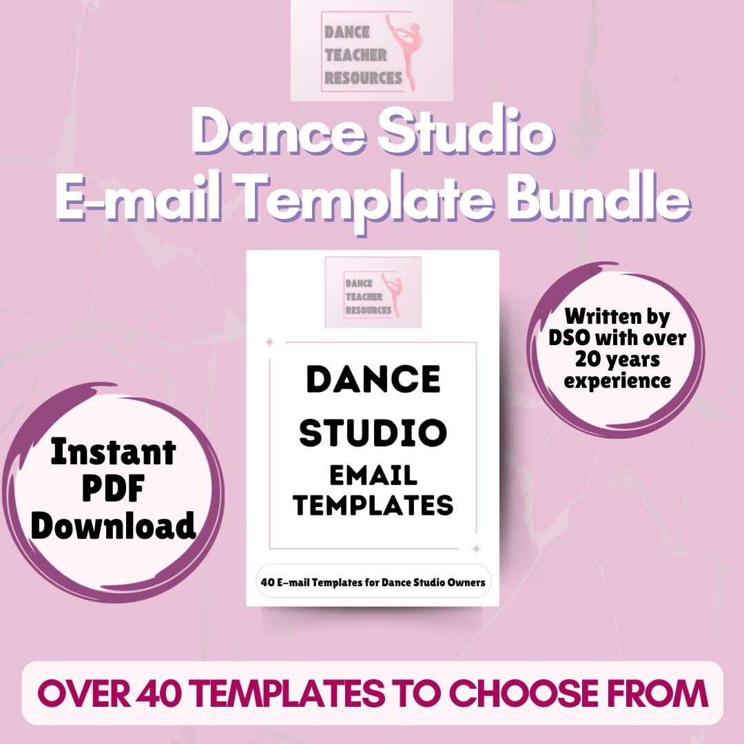 The Ultimate Dance Studio Email Template Bundle Toolkit for Studio ...