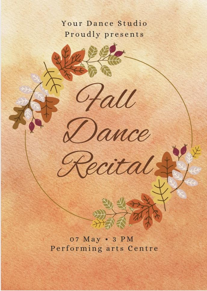 Dance Recital Program Template Bundle: Customizable PDF - Etsy