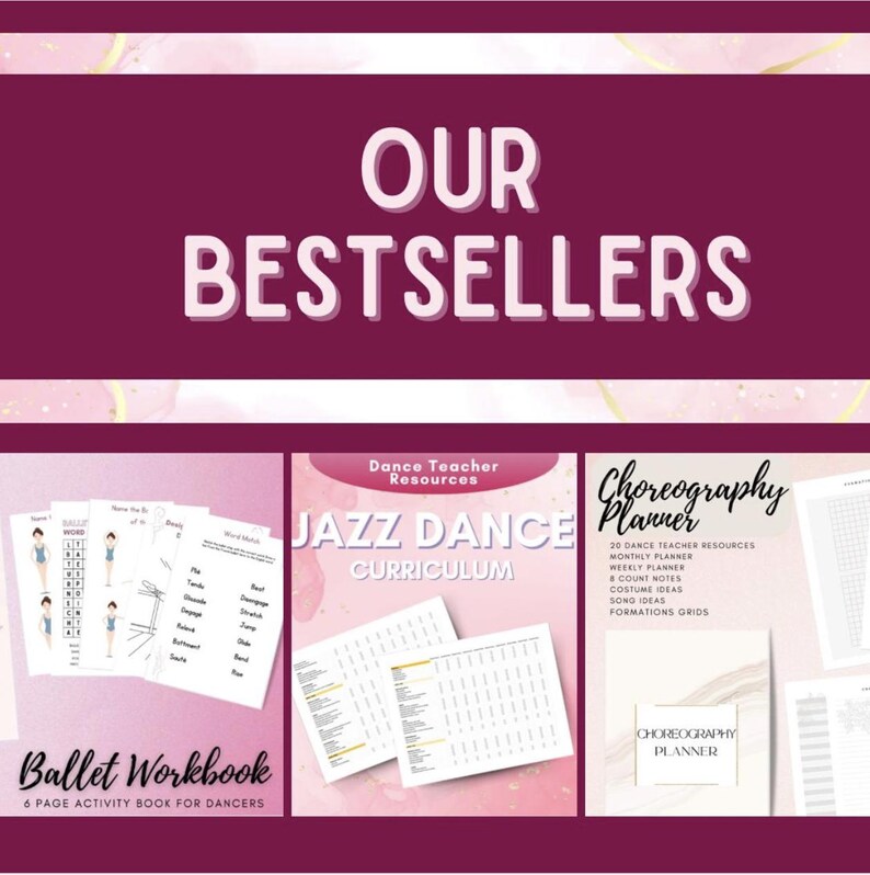 Pre School Dance Ballet Jazz Curriculum Lesson Plans for Dance Teachers ...