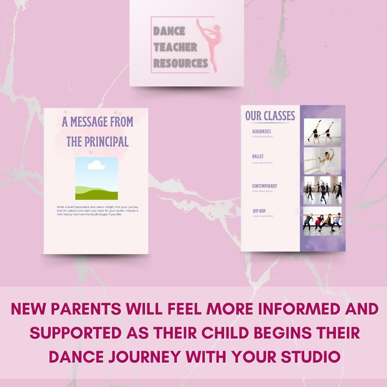 Dance Studio Parent Welcome Kit – Ready-to-use Booklet for New Family ...