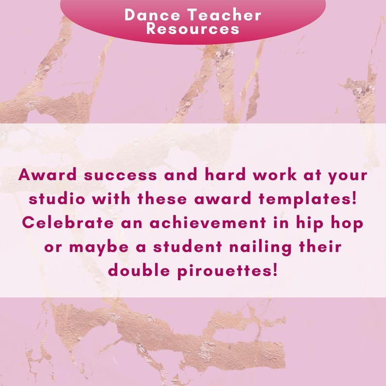 Dance Awards: Ballet, Jazz, Hip Hop Certificates (instant Download) - Etsy