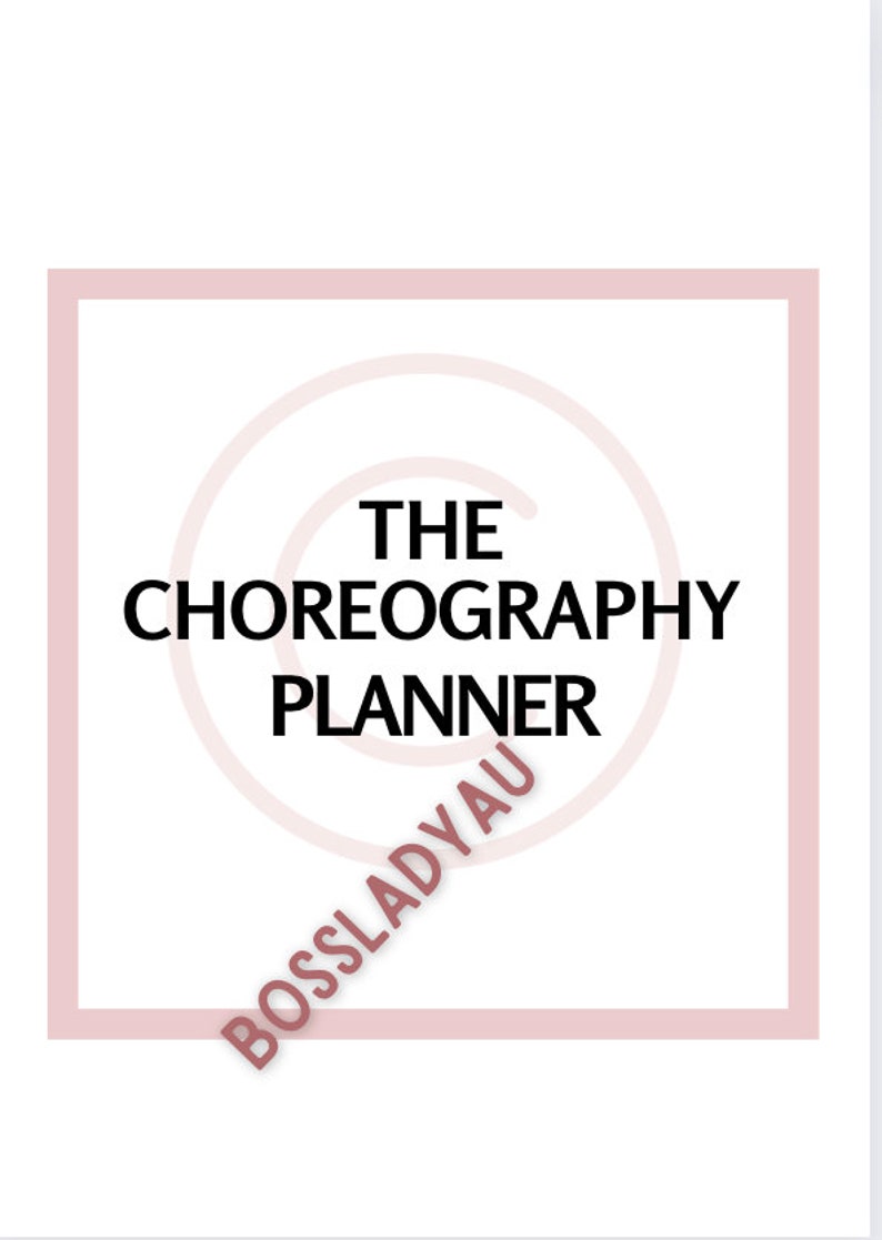 Dance Teacher Planner: Choreography & Studio Organizer (digital ...