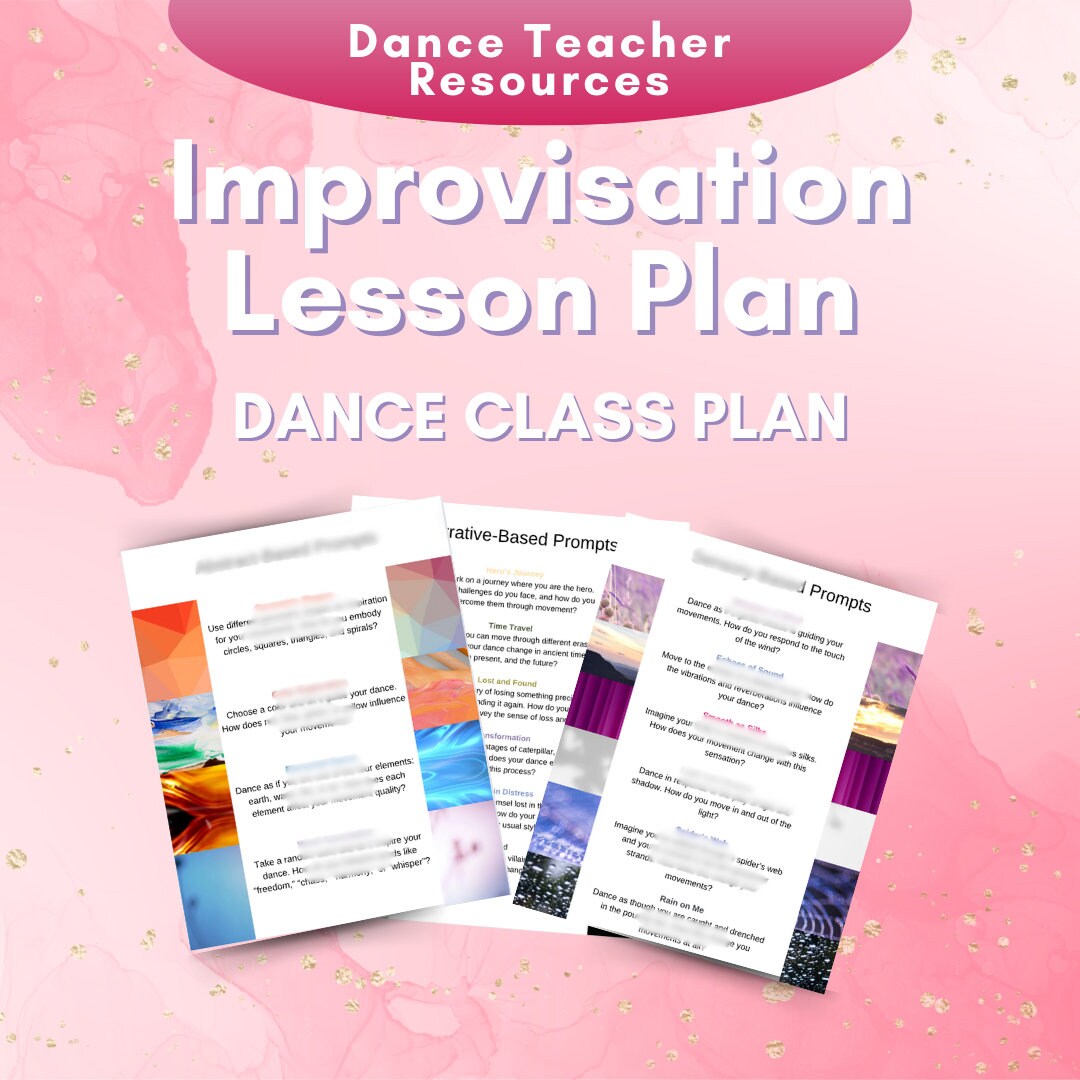 Dance Improvisation Lesson Plan: Prompts for Dance Teachers (instant ...