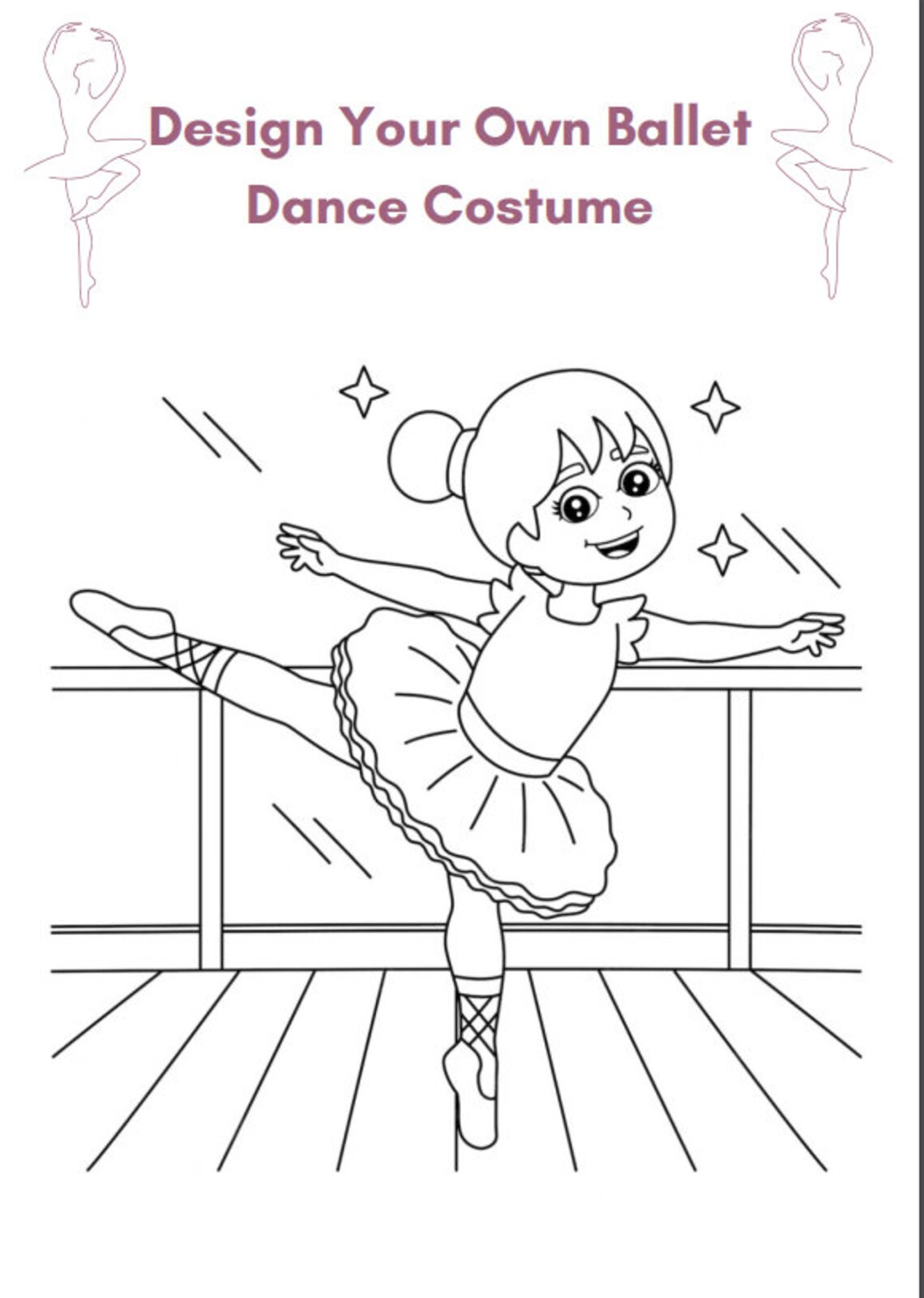 Ballet Dance Student Activity Workbook for Dance Teachers / - Etsy