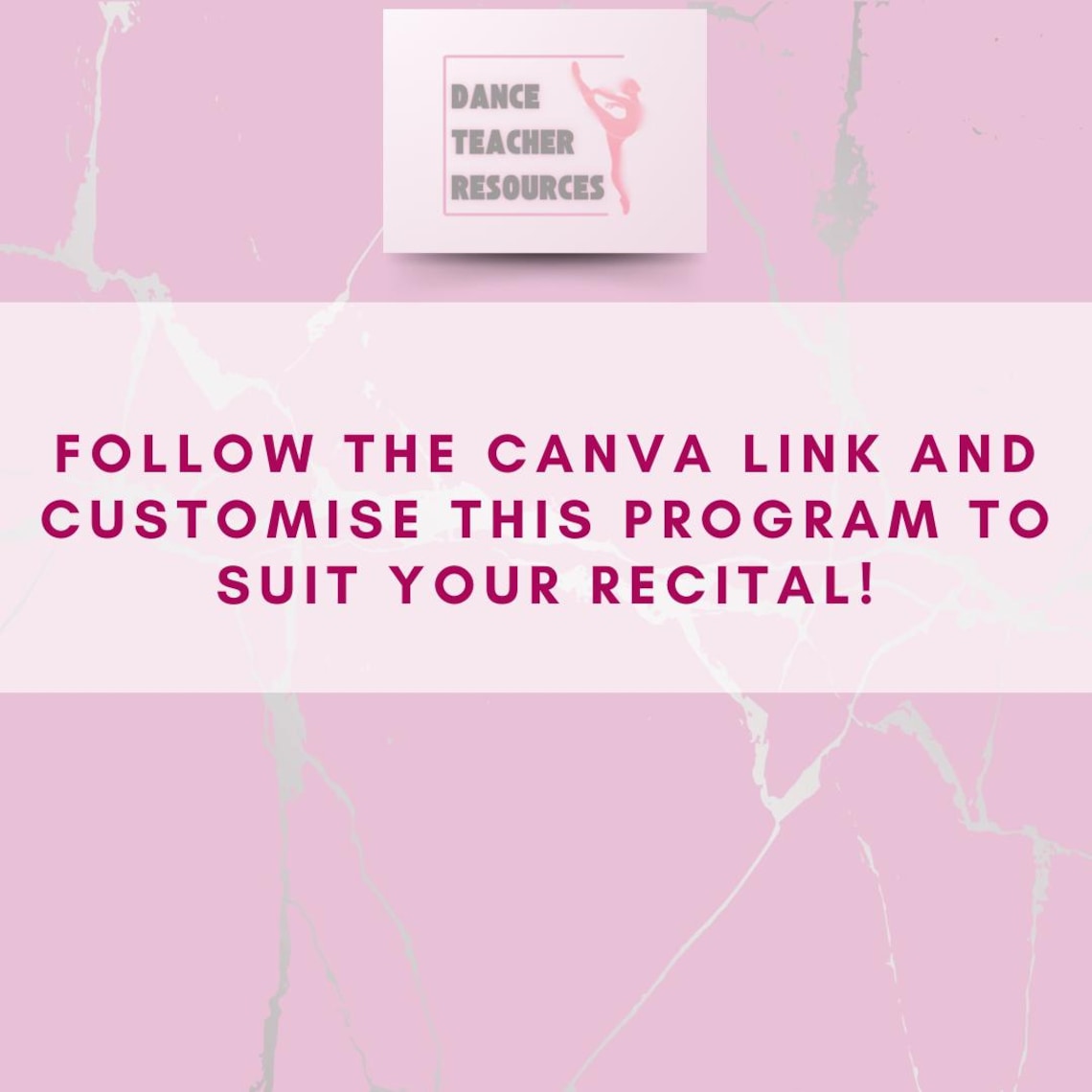 Dance Recital Program Template Bundle | Customizable & Printable PDF ...