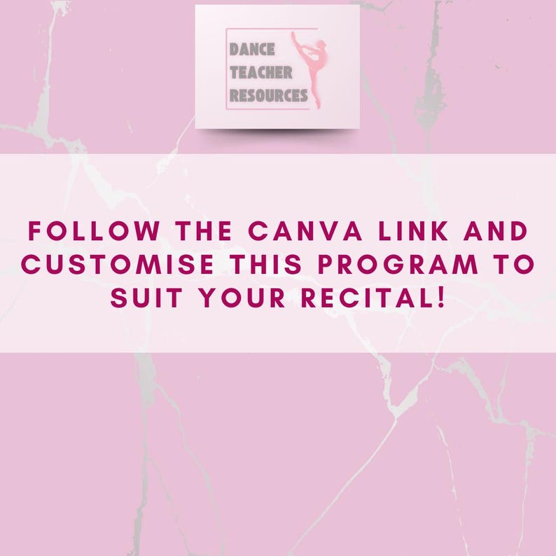 Dance Recital Program Template Bundle: Customizable PDF - Etsy