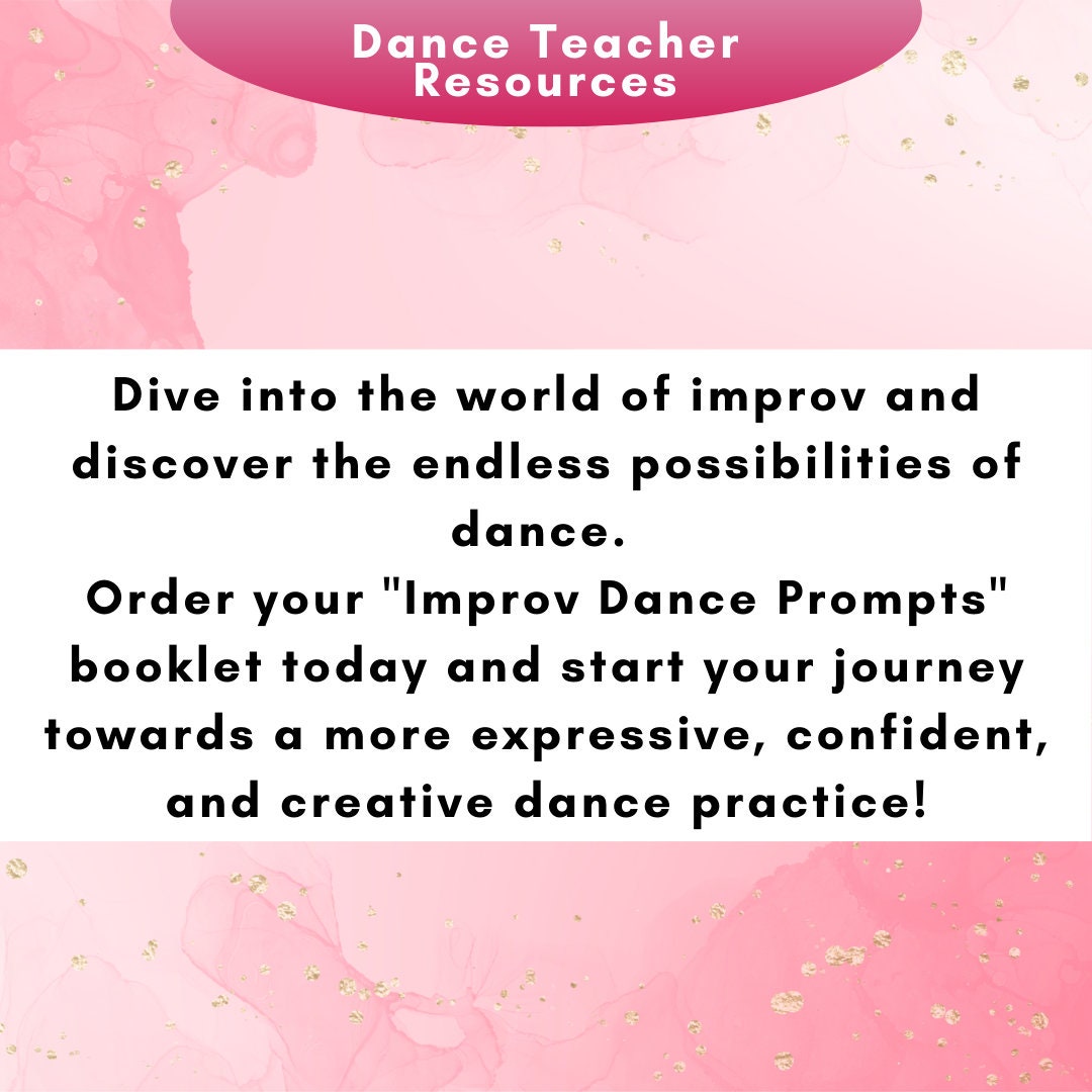 Dance Improvisation Lesson Plan: Prompts for Dance Teachers (instant ...