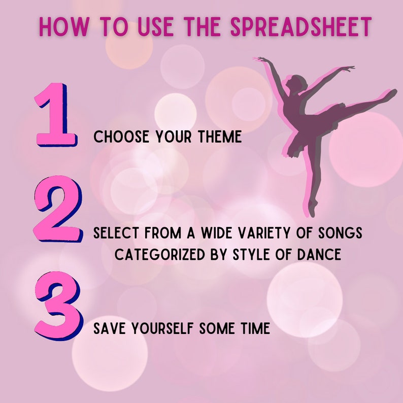 Dance Recital Themes & Song List: Studio Guide (digital Download) - Etsy