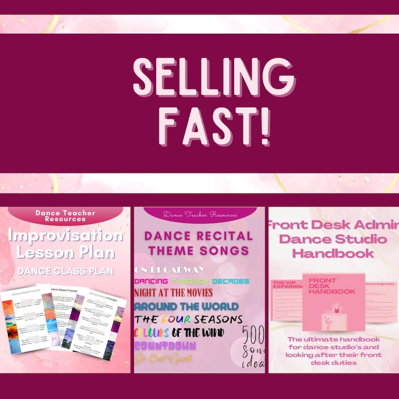 Dance Studio Front Desk Handbook: Admin & Team Management (canva ...