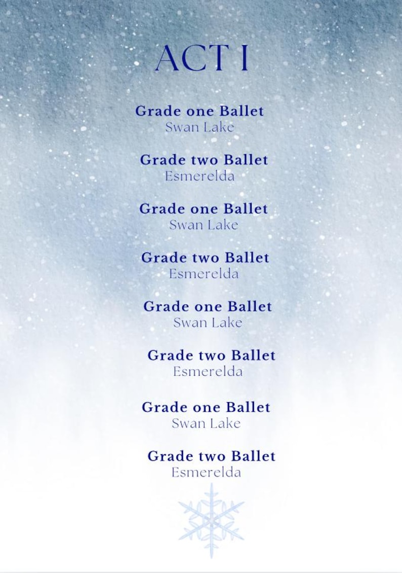Dance Recital Program Template Bundle | Customizable & Printable PDF ...