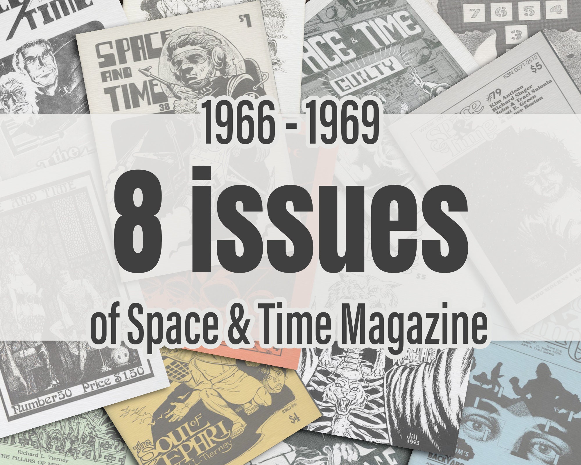 Complete 1960s Collection of Space & Time Magazine 8 Issues of Science ...