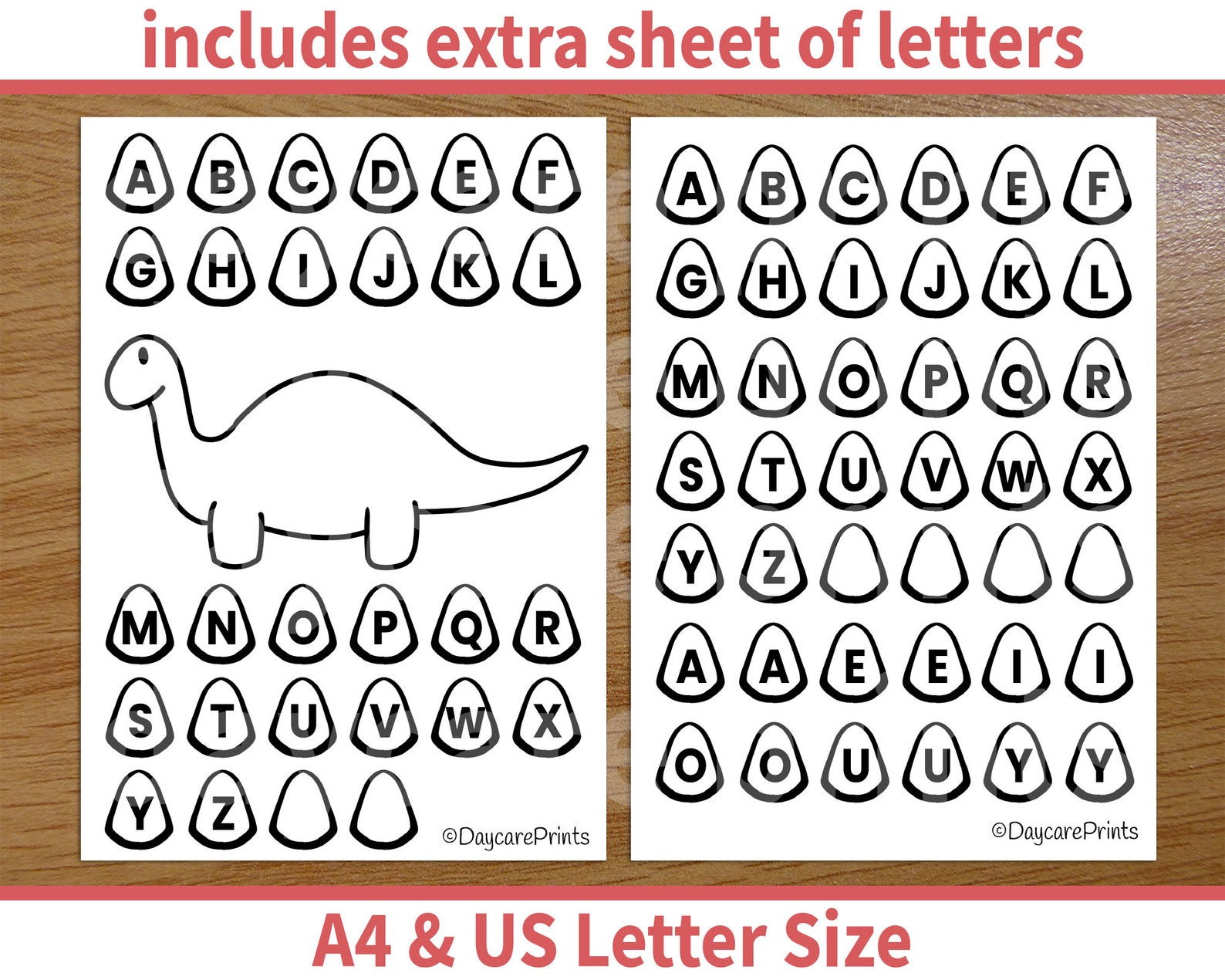 Dinosaur Name Craft for Kids Printable Preschool Daycare - Etsy Canada