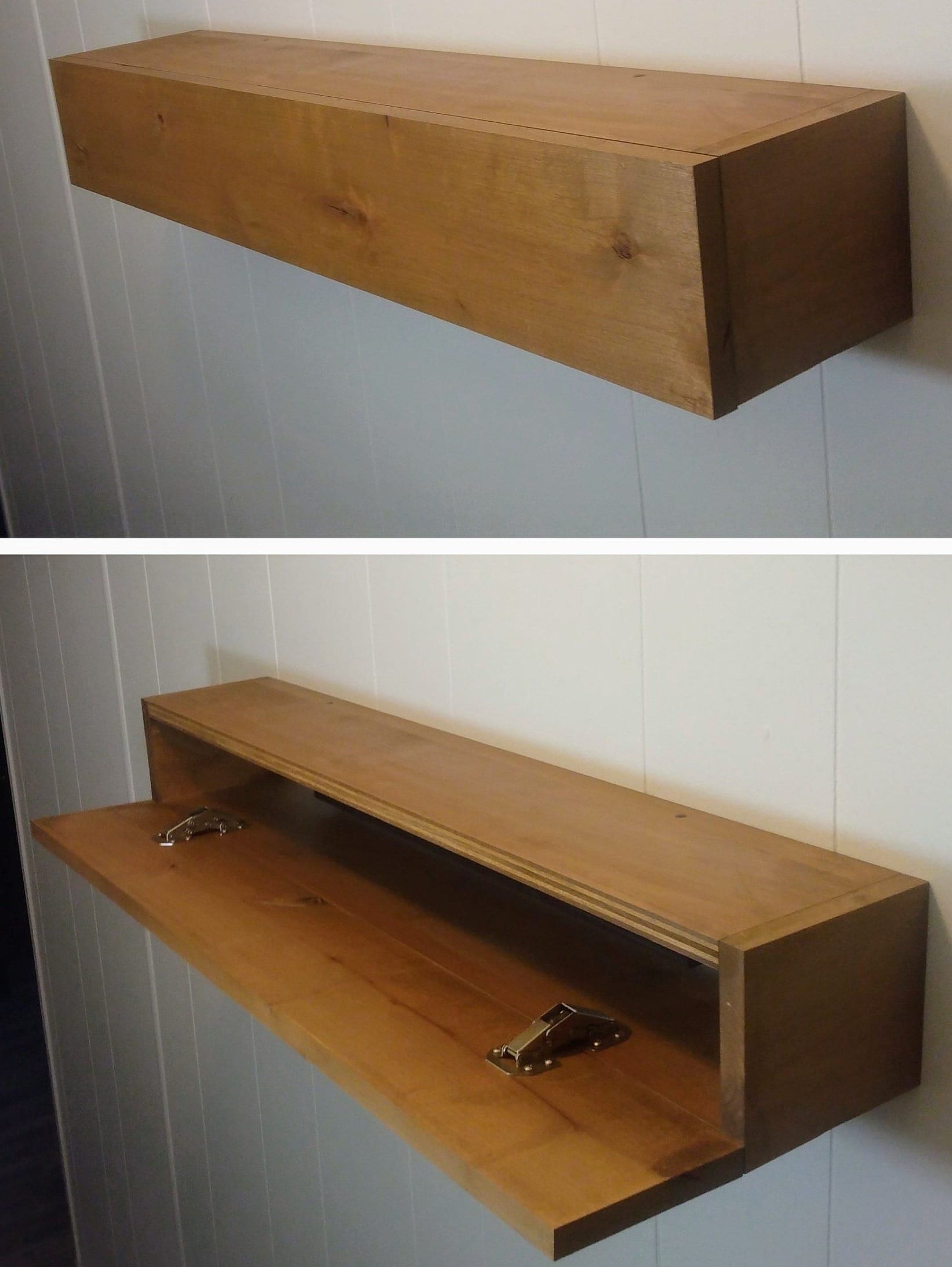 Personalized Floating Shelf With Storage Space and Engraving. - Etsy