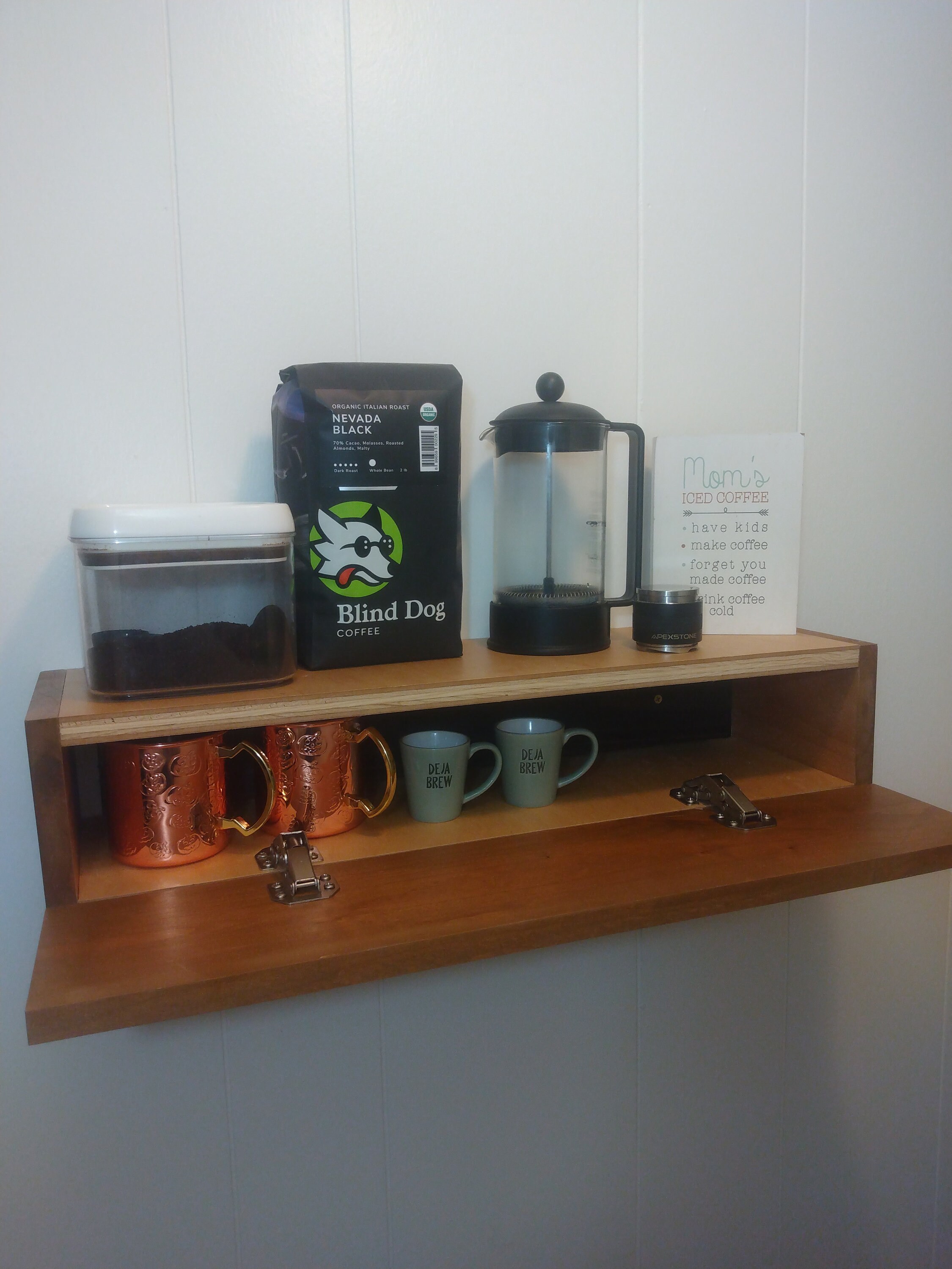 Personalized Floating Shelf With Storage Space and Engraving. - Etsy