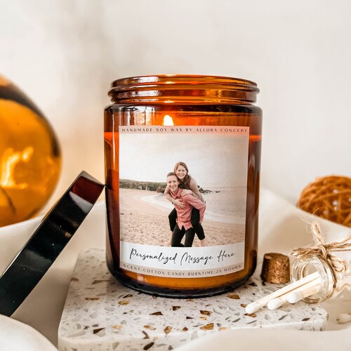Personalized Photo Candle Custom Photo Candle Picture - Etsy