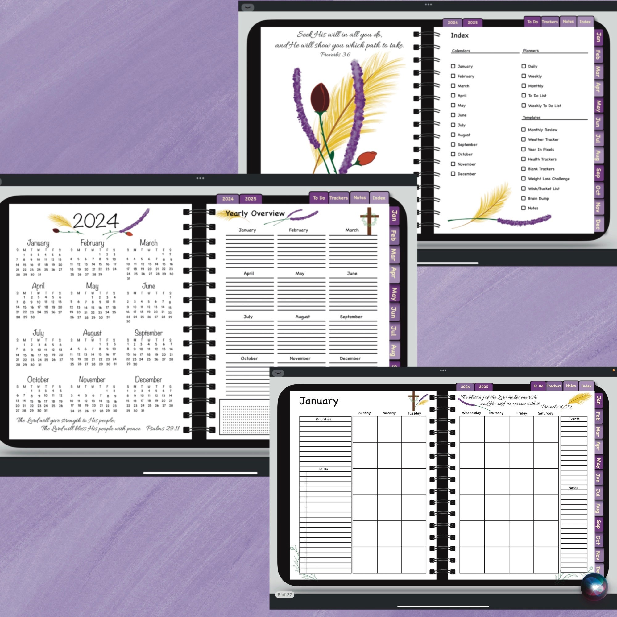 Digital Planner, Good Notes, 2024-2025, Hyperlinked Planner - Etsy