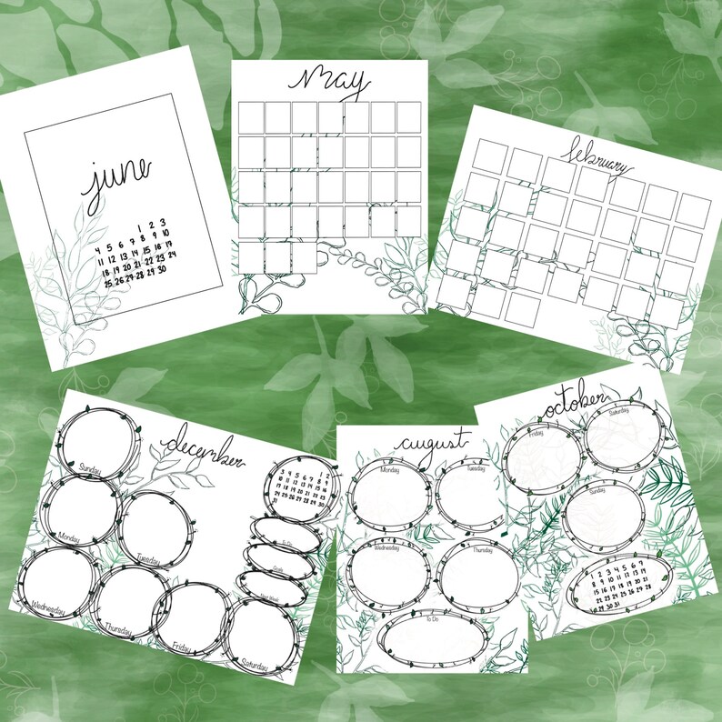 Full 2023 Digital Journal/dot Journal Pages Printable - Etsy