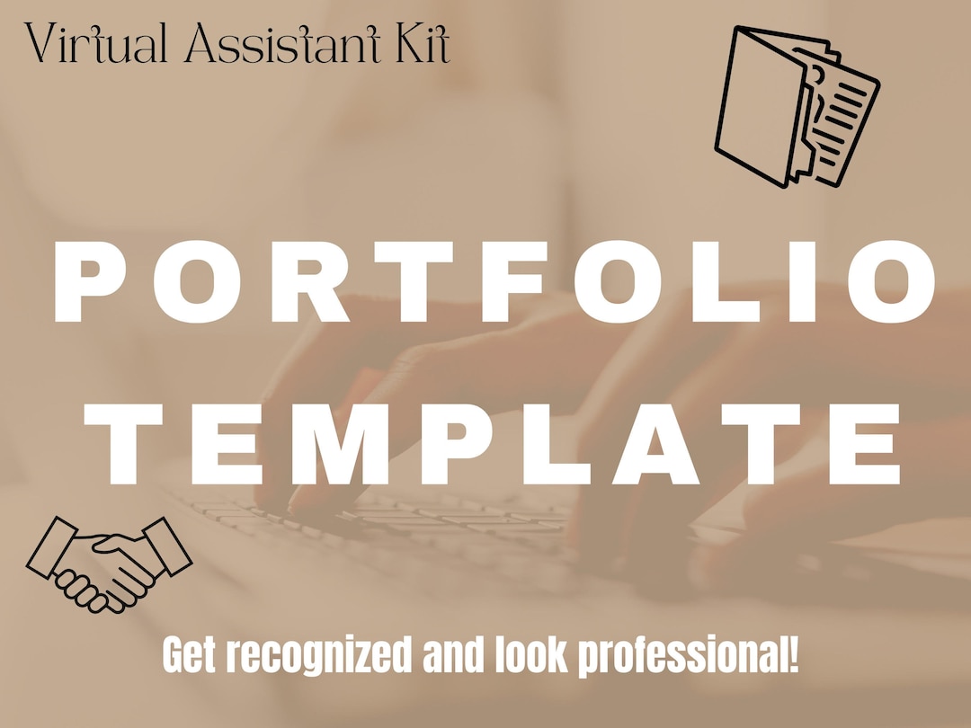 Virtual Assistant Portfolio Template Canva Design, Canva Portfolio ...