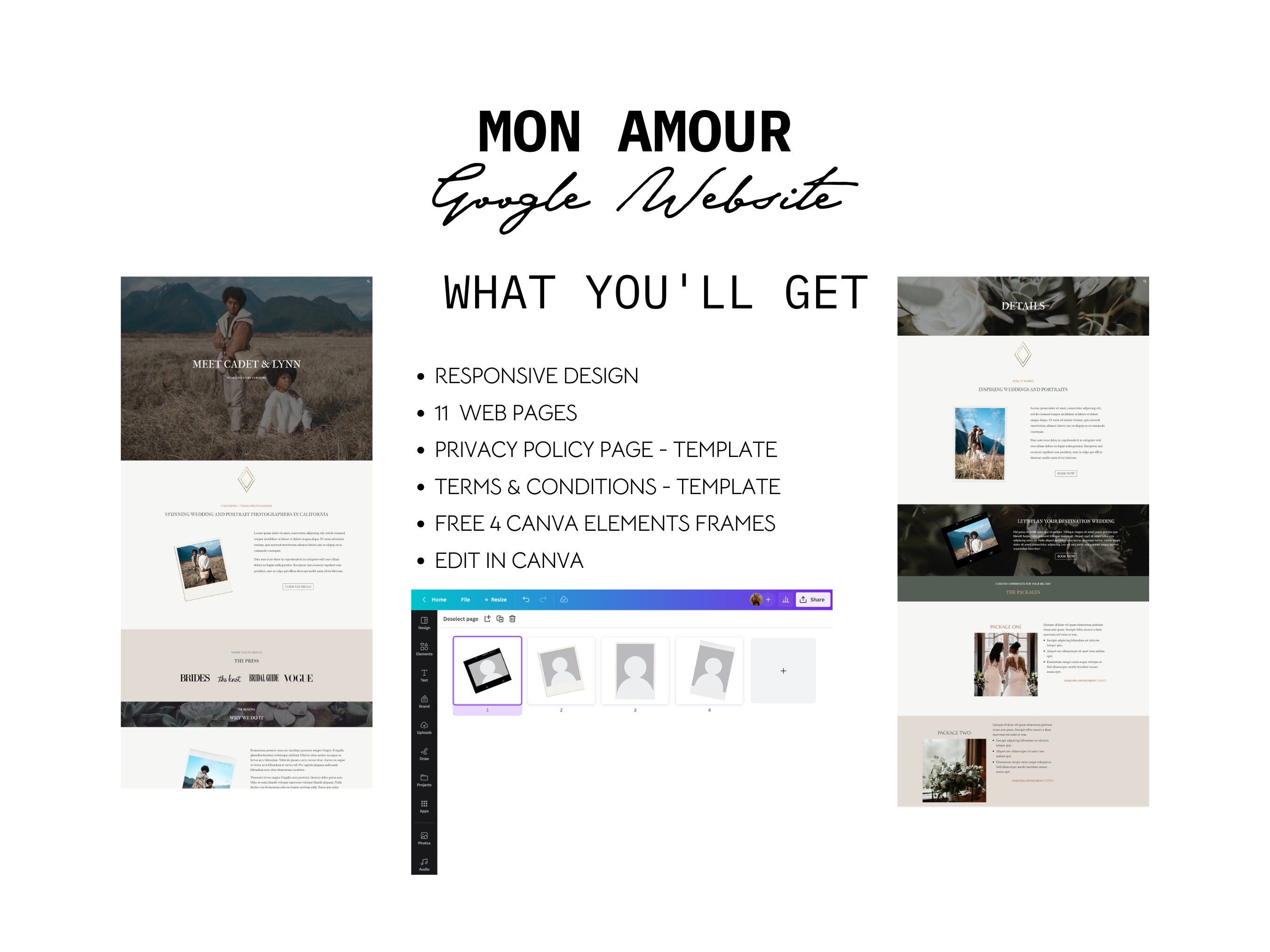 Google Sites Template Earthy Theme for Google Sites - Etsy