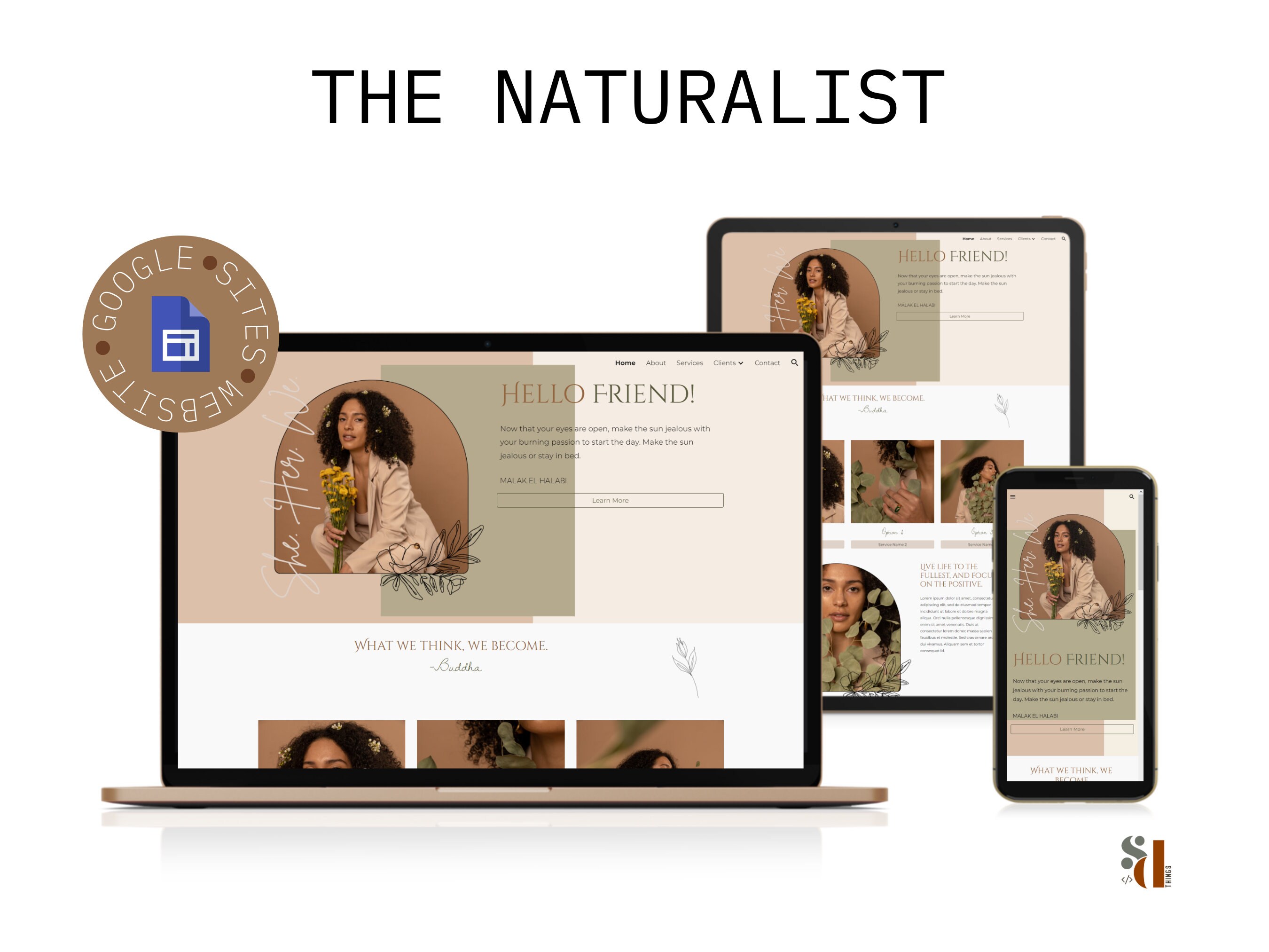 Google Sites Template Boho Theme for Google Sites Life - Etsy