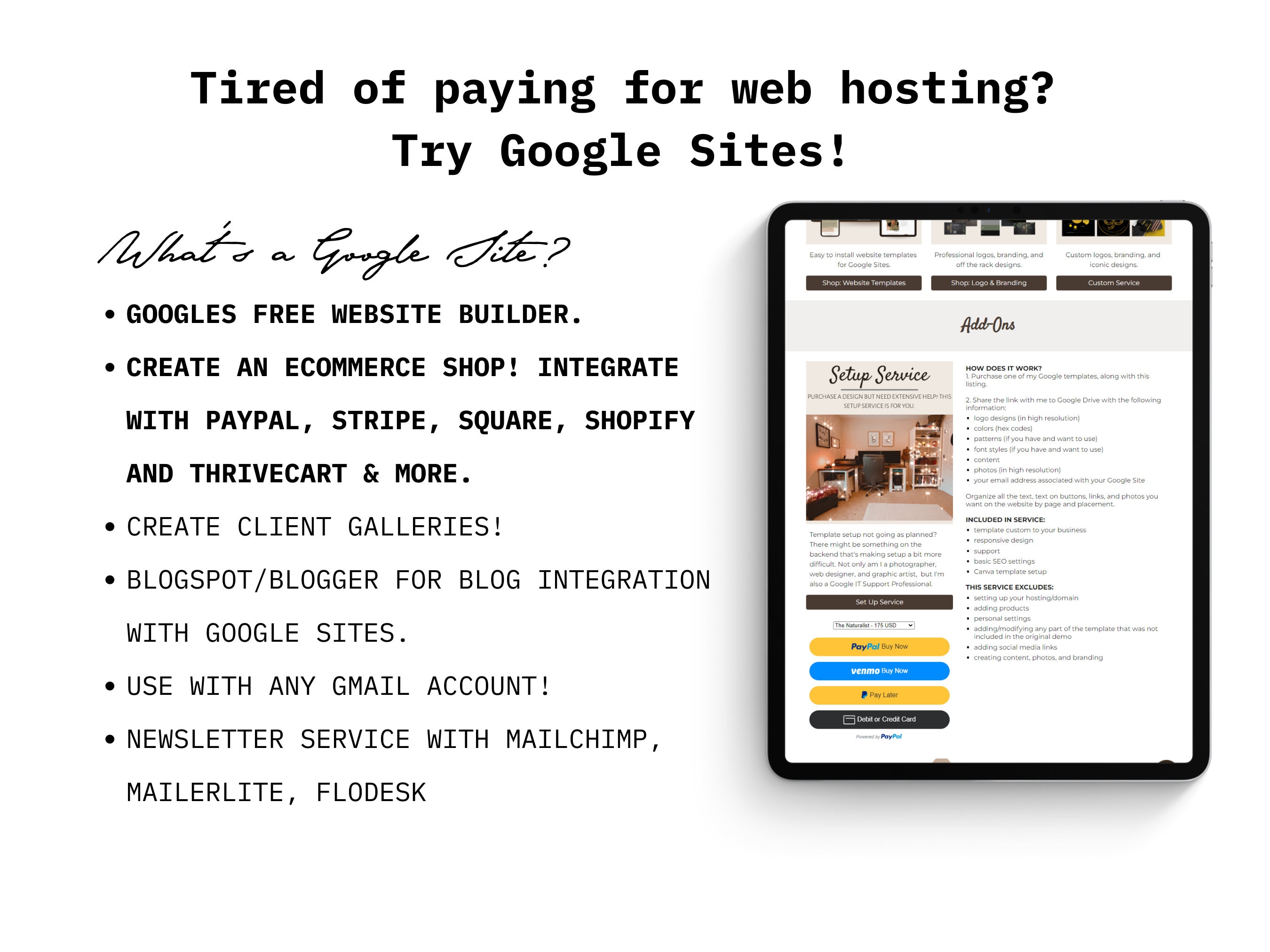 Google Sites Template | Earthy Theme for Google Sites | Photographer ...