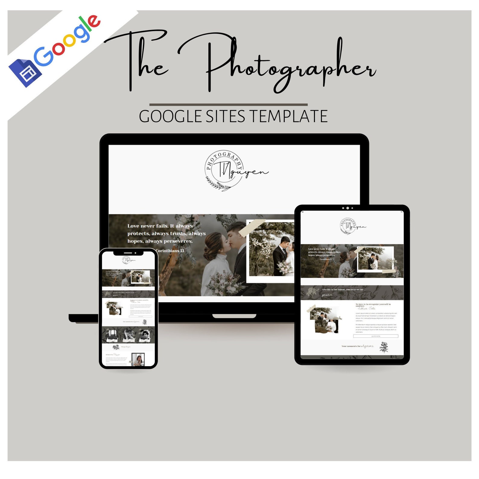 Google Sites Template Earthy Theme for Google Sites | Etsy
