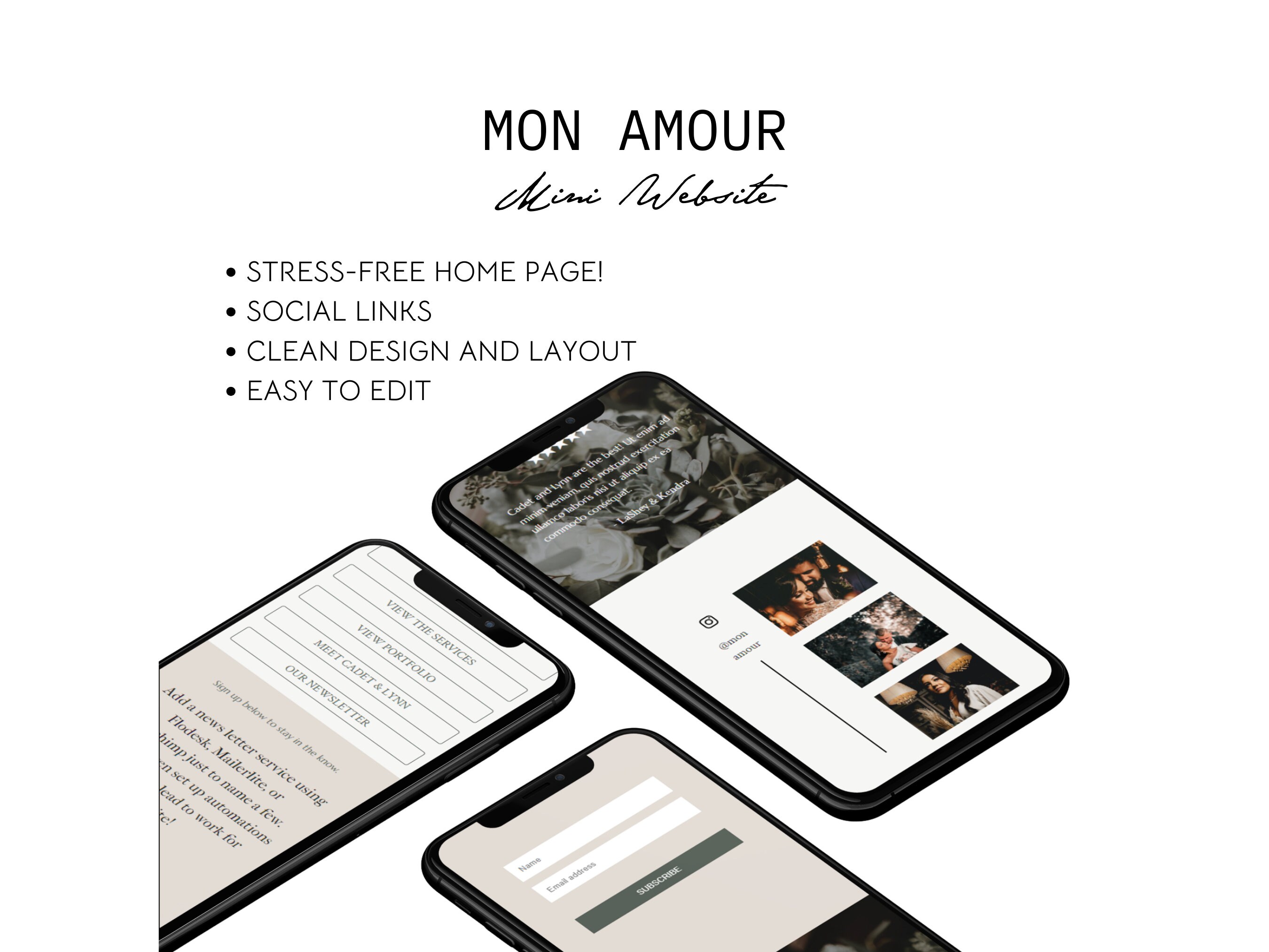 Google Linktree Template Instagram Landing Page Link Tree Alternate Landing Page Mini Website ...