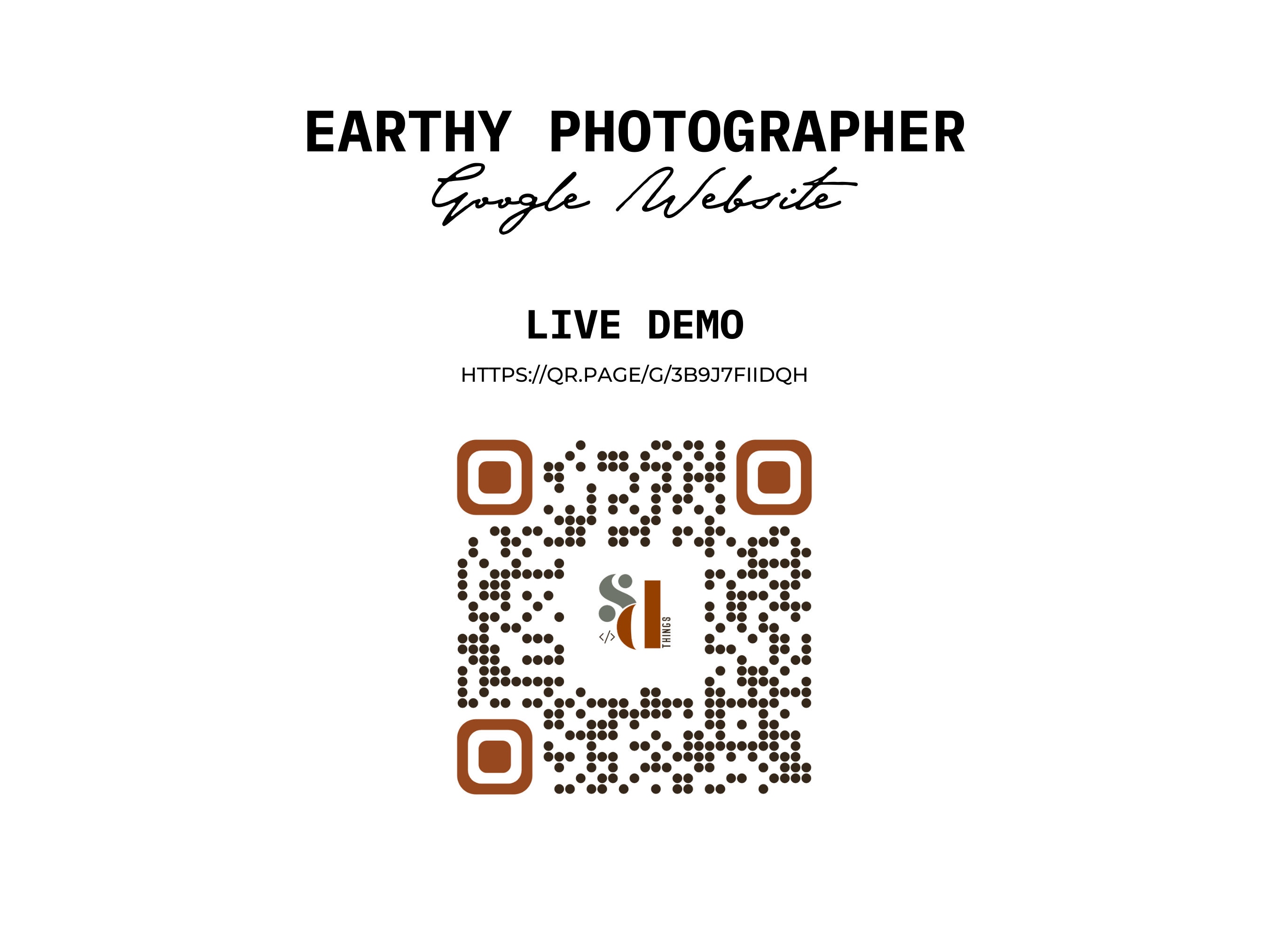 Google Sites Template | Earthy Theme for Google Sites | Photographer ...