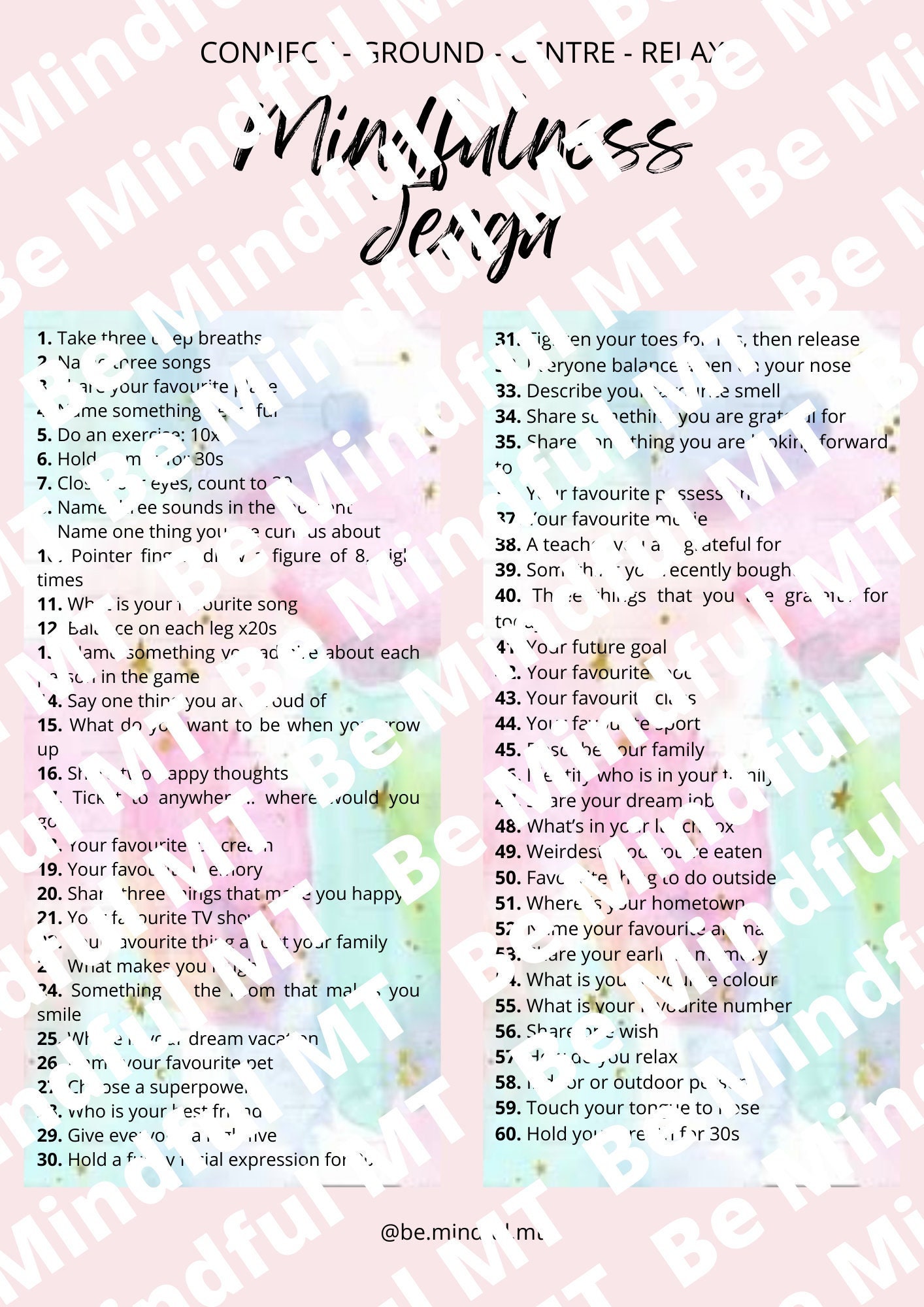 Mindfulness Jenga - Etsy UK