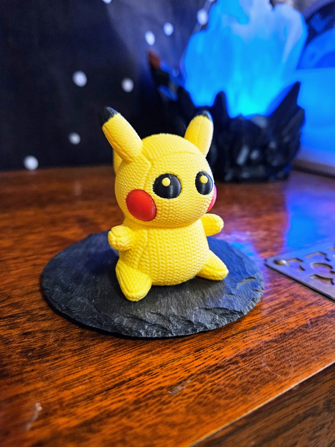 3D Printed "knitted" Pikachu Figurine - Etsy