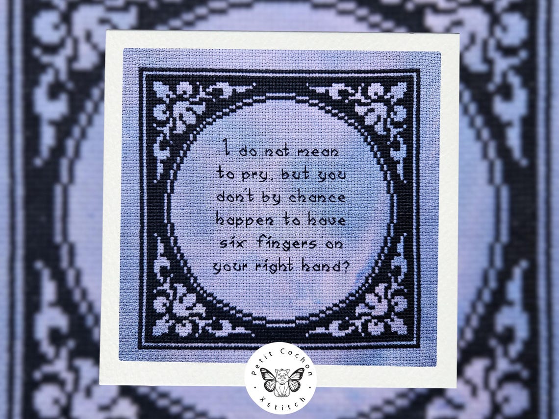Princess Bride Quote Cross Stitch Pattern - PDF Pattern - Inigo Quote ...