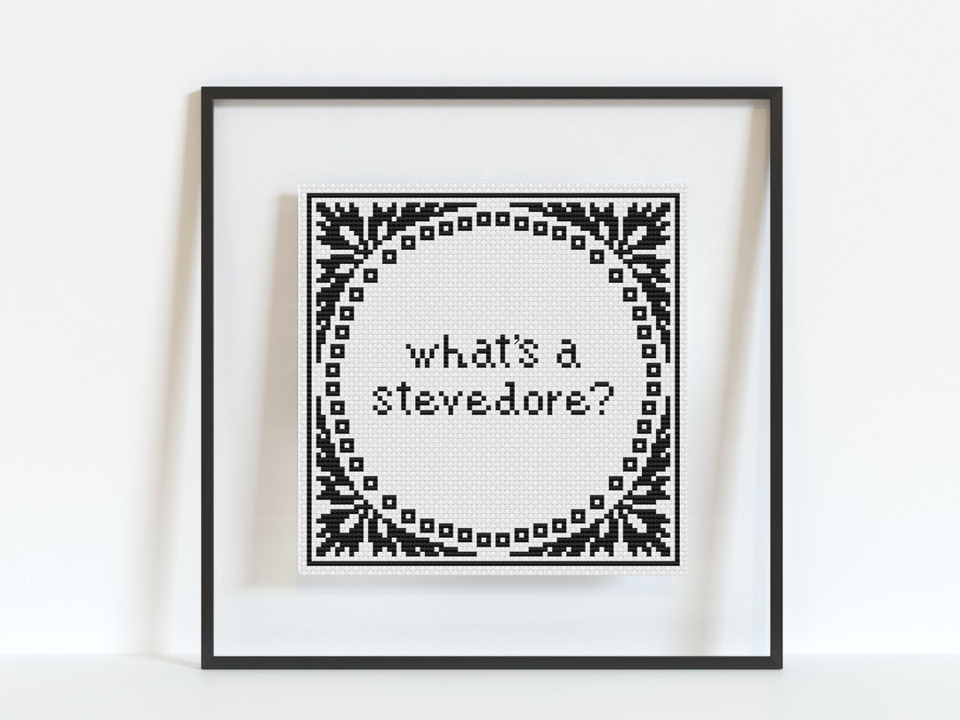 What's A Stevedore? Buffy Quote Cross Stitch Pattern - PDF Pattern ...