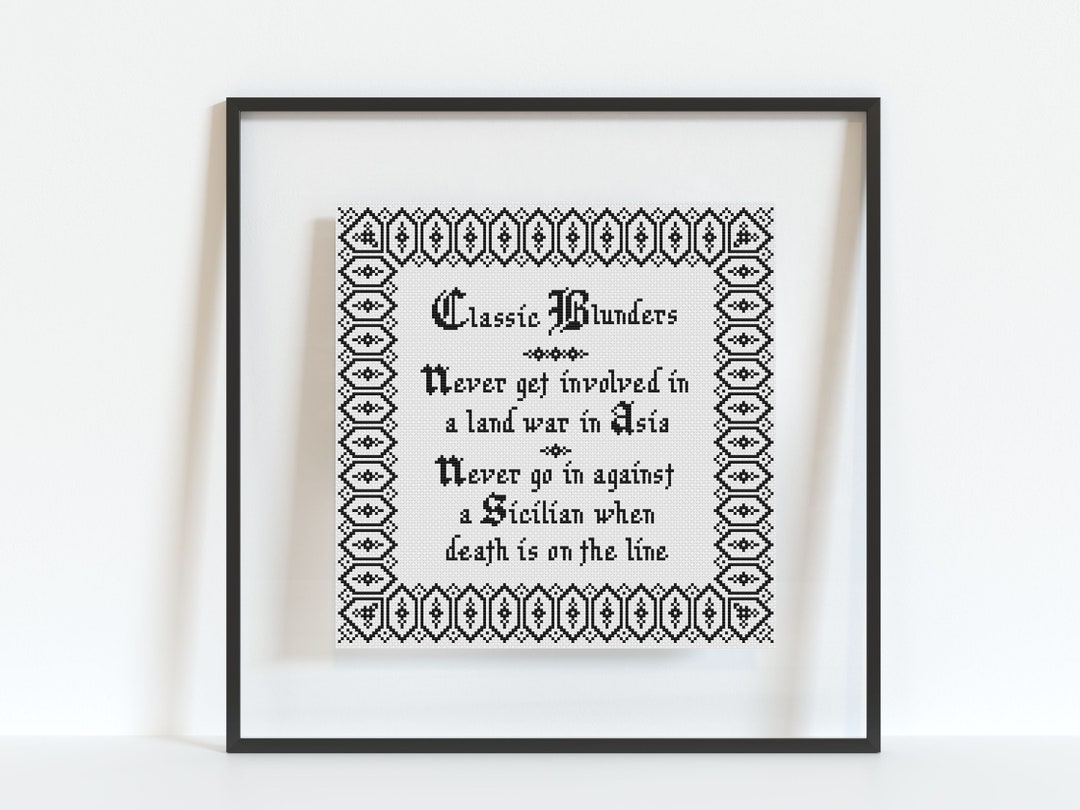 The Princess Bride Movie Quote - Cross Stitch Pattern - Classic ...