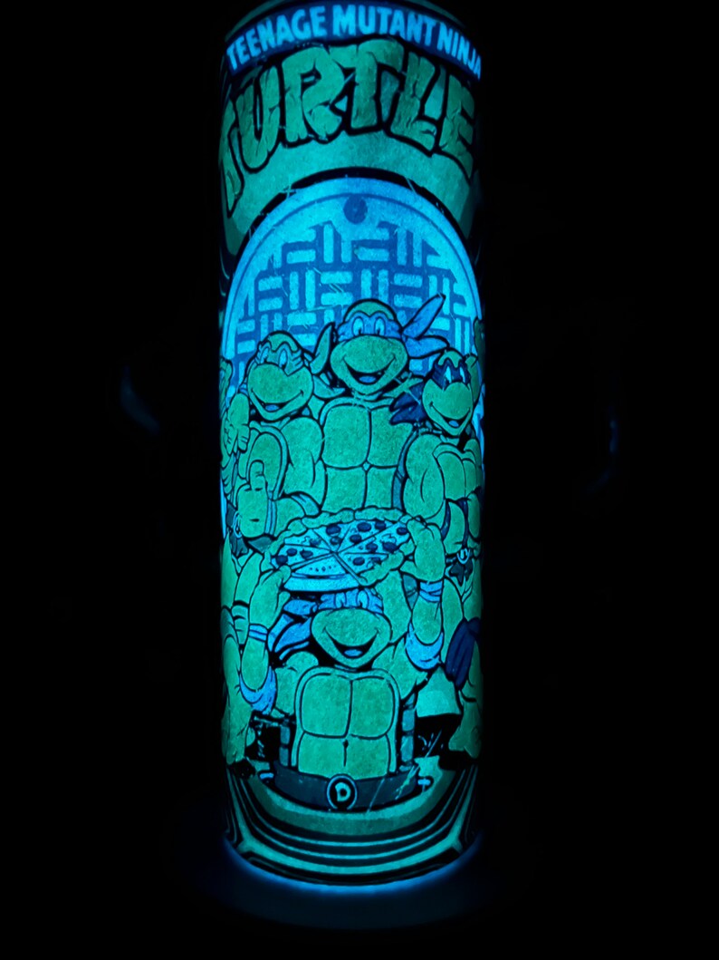 TMNT 80s GLOW in the Dark Tumbler - Etsy