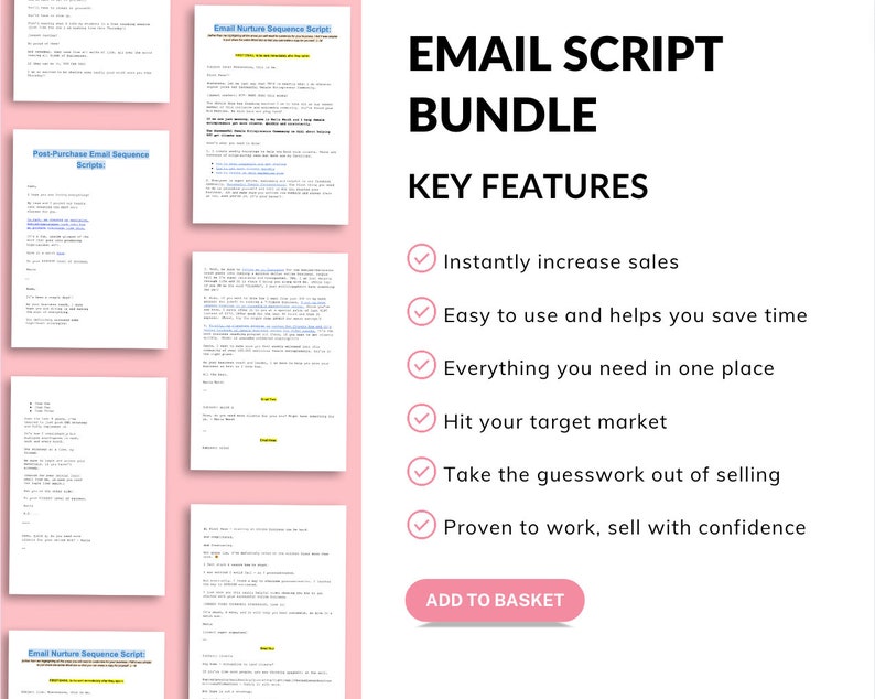 Scripted Email Templates Email Marketing Sequence Promo - Etsy