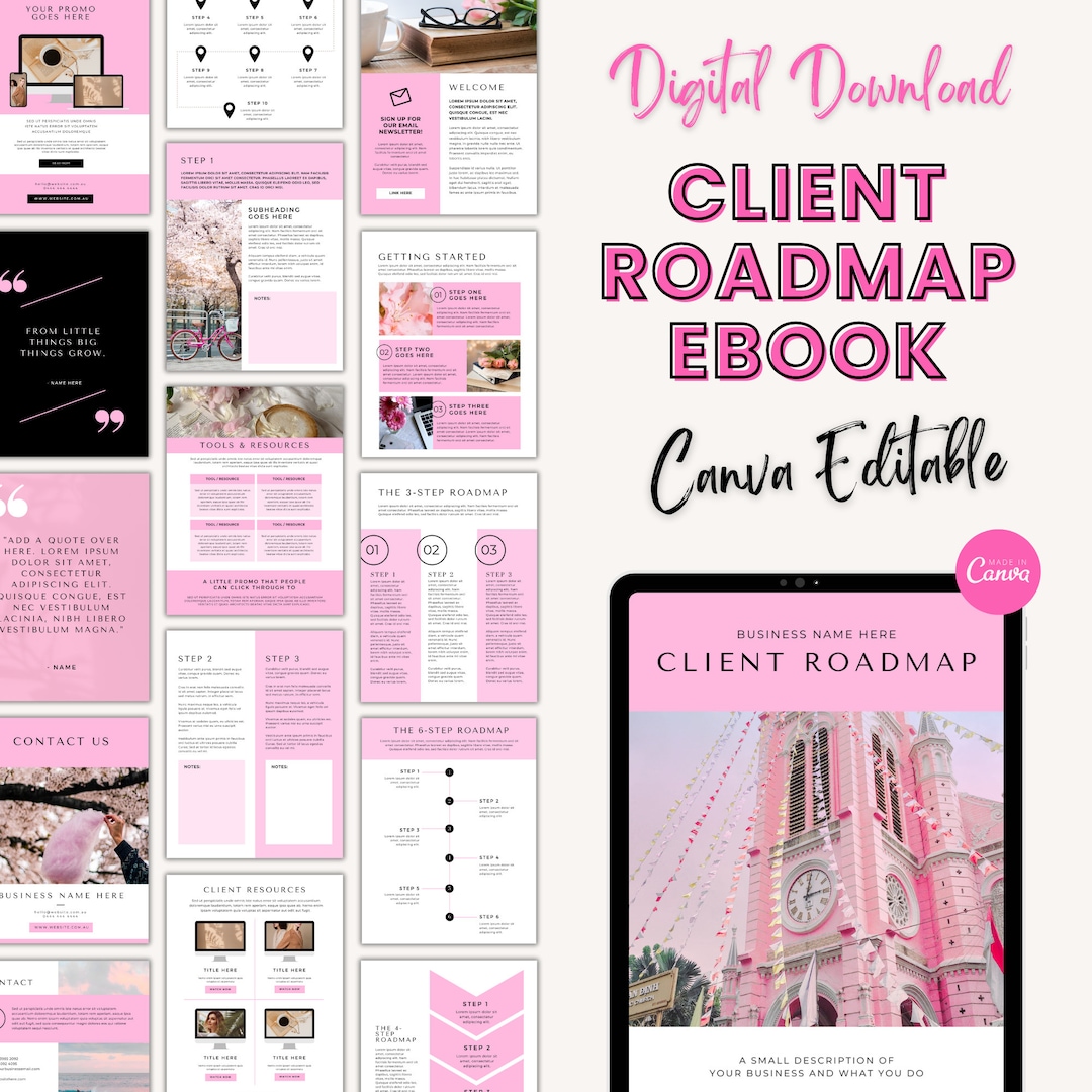 Roadmap CANVA Template | Editable & High Quality | Perfect for Project Planning, Business ...