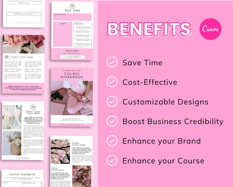 Editable Course Workbook Template - DIY Learning Material - 39 Pages ...