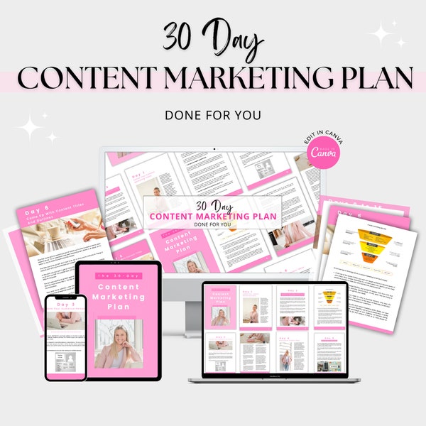 30 Day Content Planner - Etsy
