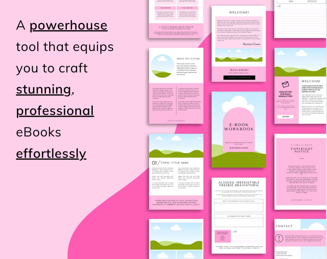 Ebook Editable CANVA Template Customizable Design Perfect for Authors ...