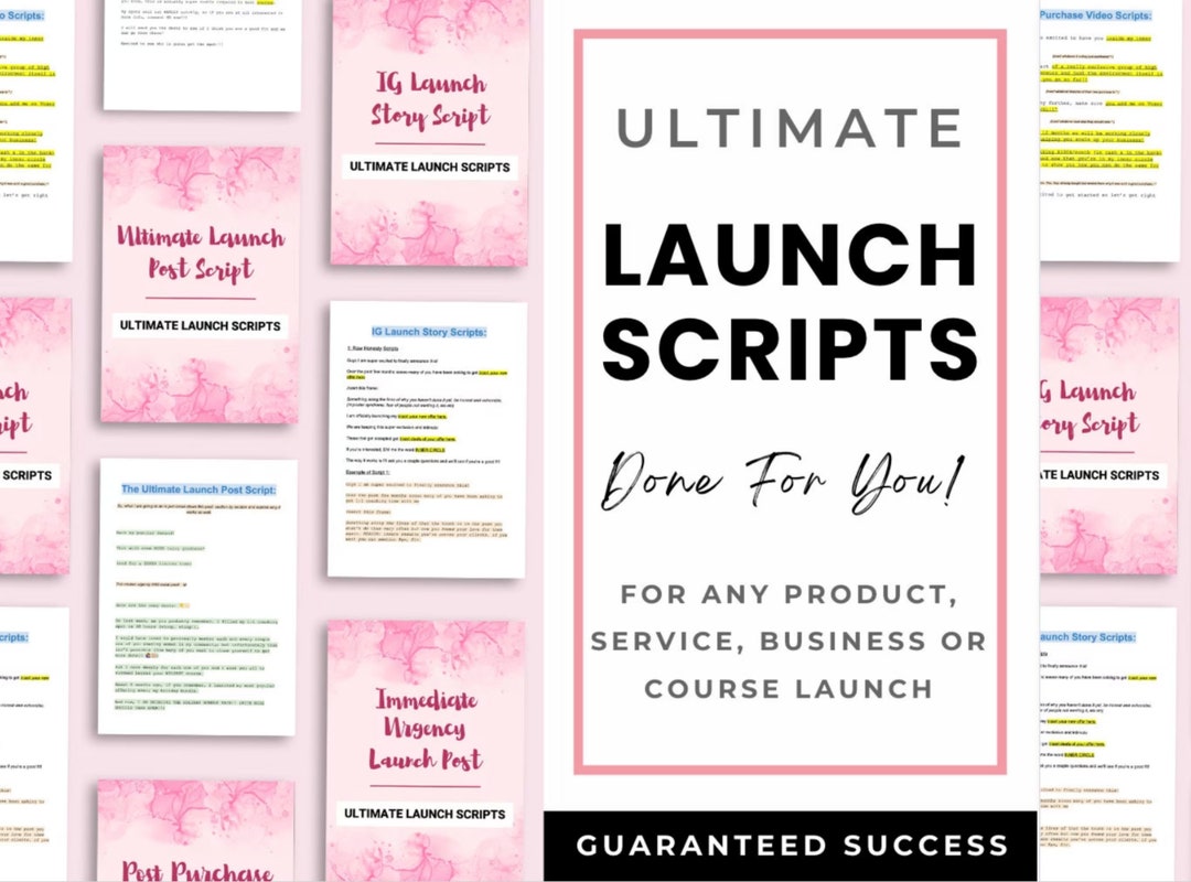 Launch Scripts Templates | Launch Email Scripts | Membership Email ...