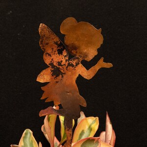 Copper Garden Fairy With Heat Treated Patina Coated With Acrylic - Etsy