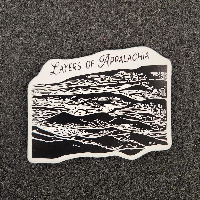 Layers of Appalachia Sticker Decal / Western North Carolina / Blue ...