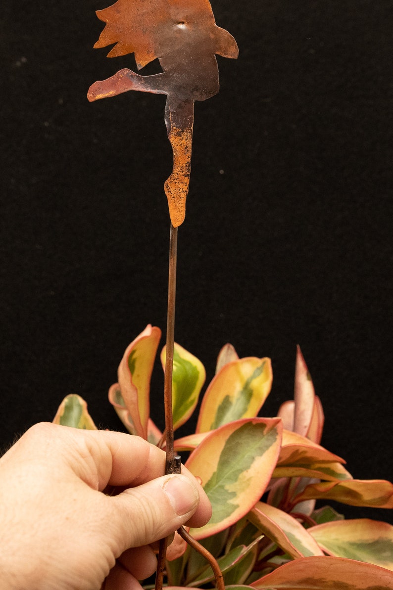 Copper Garden Fairy With Heat Treated Patina Coated With Acrylic - Etsy